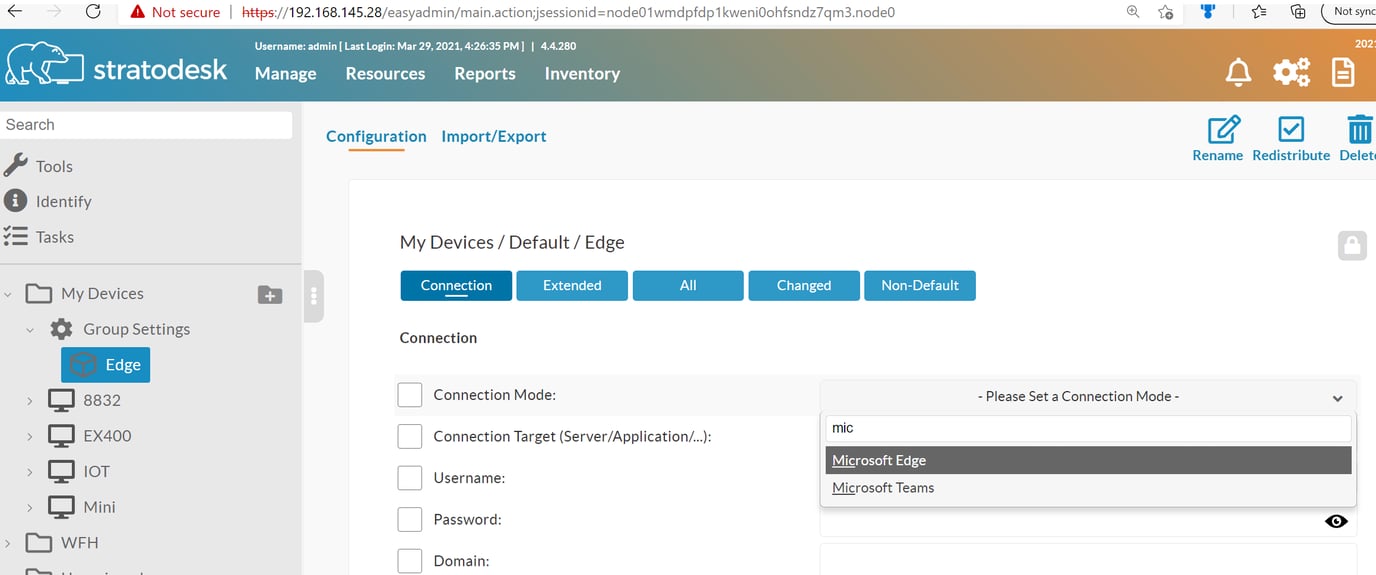 Microsoft Edge Browser in NoTouch