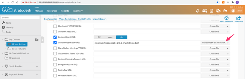 Create or Configure a FreeRDP connection with Stratodesk NoTouch