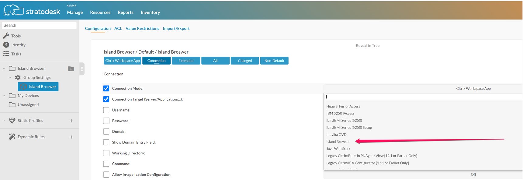 Island Browser with NoTouch