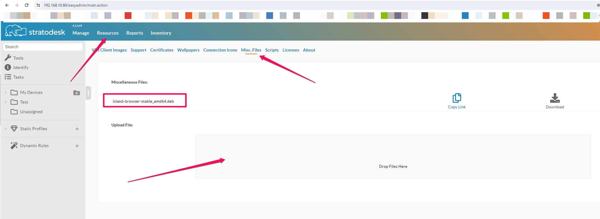 Island Browser with NoTouch