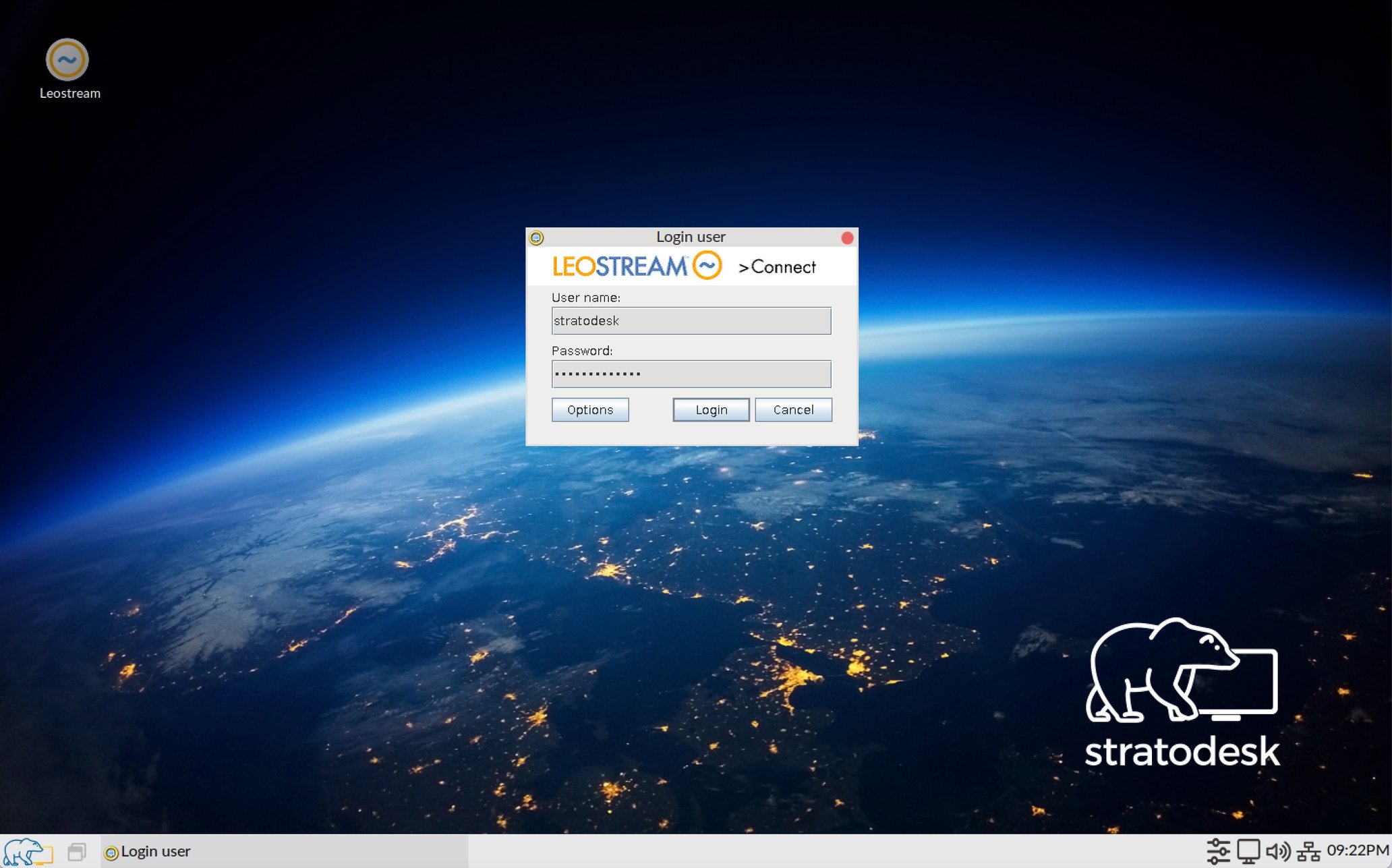 Leostream Connections in NoTouch OS