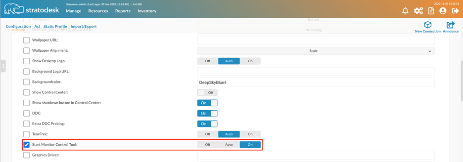 Monitor Control Tool allows control over a user's display.
