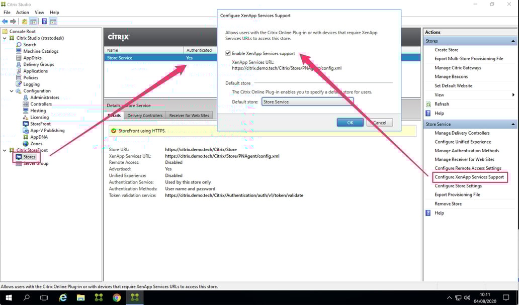 Configuring a Legacy Citrix configuration with Stratodesk NoTouch