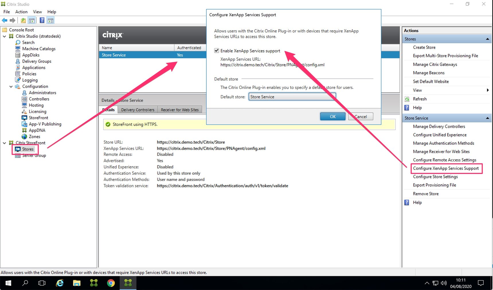 Configuring a Legacy Citrix configuration with Stratodesk NoTouch