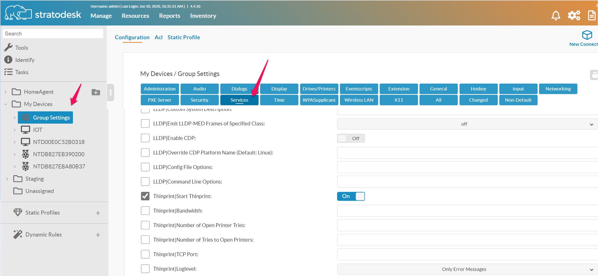 Integrate ThinPrint Cloud based Printing with NoTouch