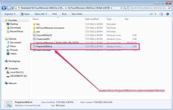 Prepare USB drive or stick for Live-Boot and Installation