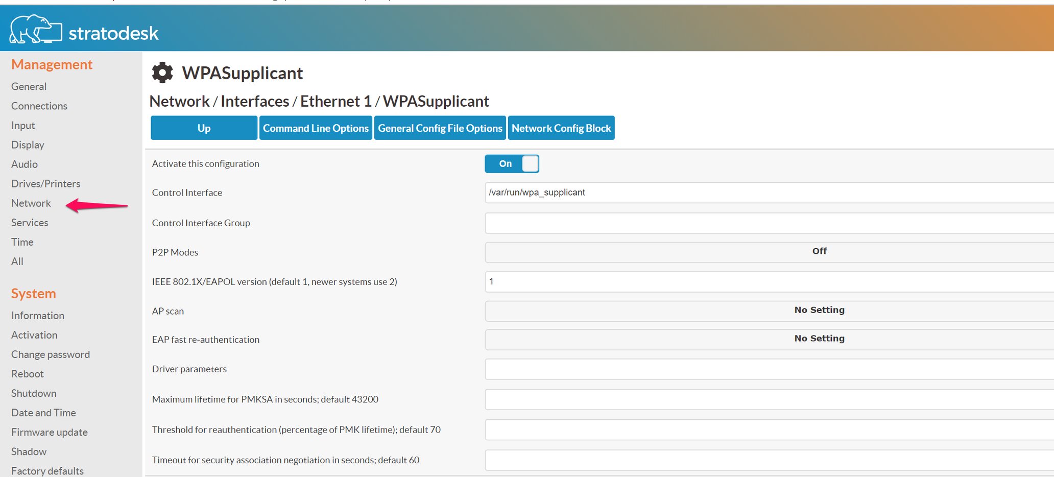 NoTouch OS Network Authentication using WPASupplicant