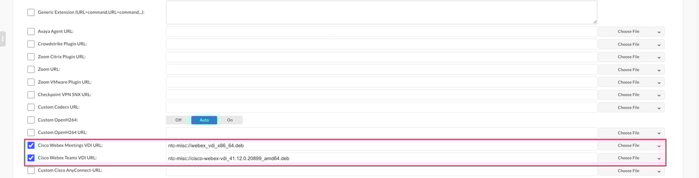 Cisco Webex VDI Plugin Deployment