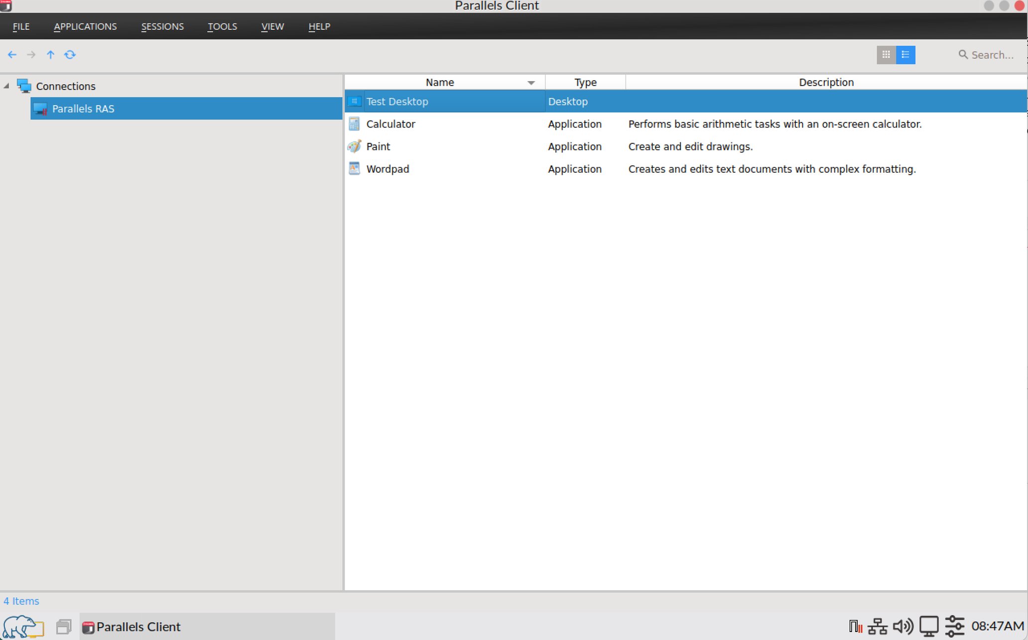 Create or Configure a Parallels RAS connection with Stratodesk NoTouch