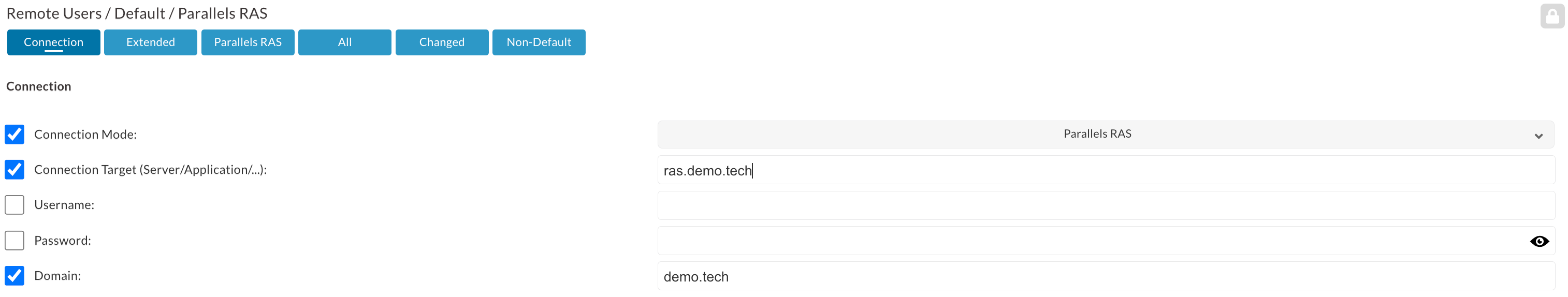 Create or Configure a Parallels RAS connection with Stratodesk NoTouch