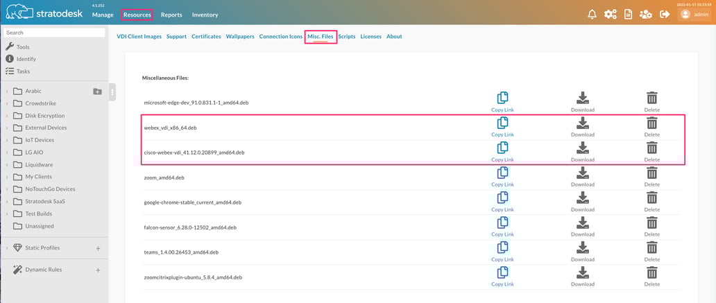 Cisco Webex VDI Plugin Deployment